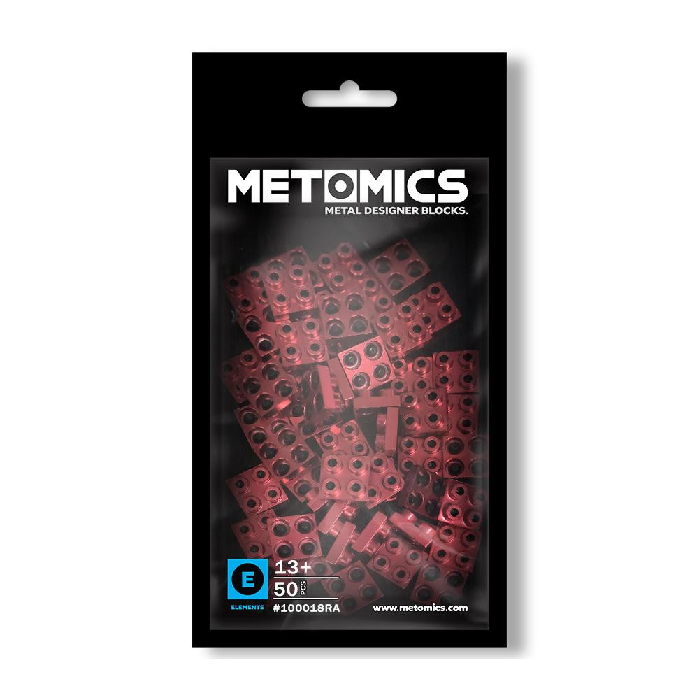 2x2 Plate Ruby Red *Quantity 50* Metal Designer Building Blocks ...