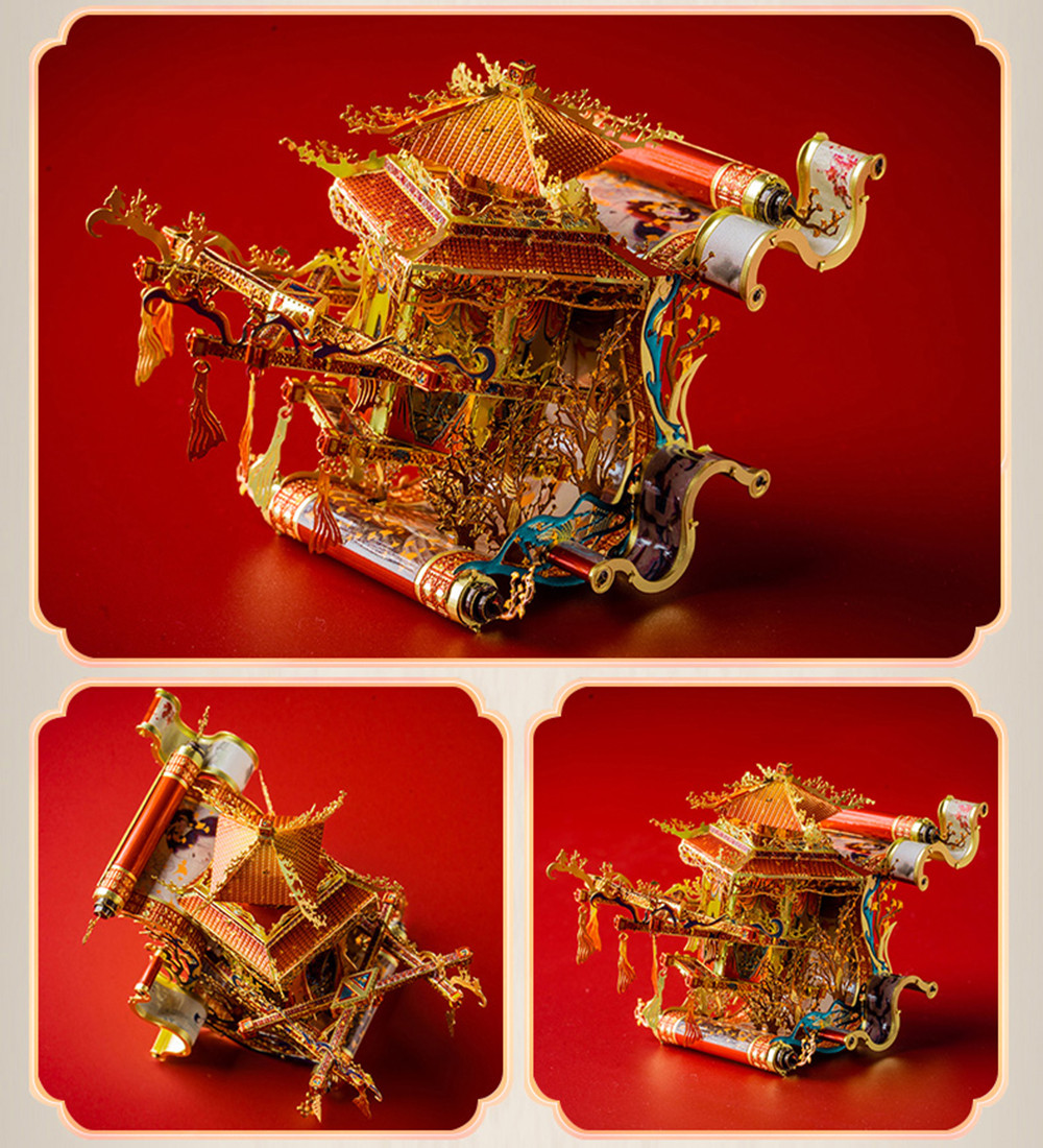 Fairy Flower Fairy Sedan Red & Gold Metal Model Kit | MU Models - Tri-M ...