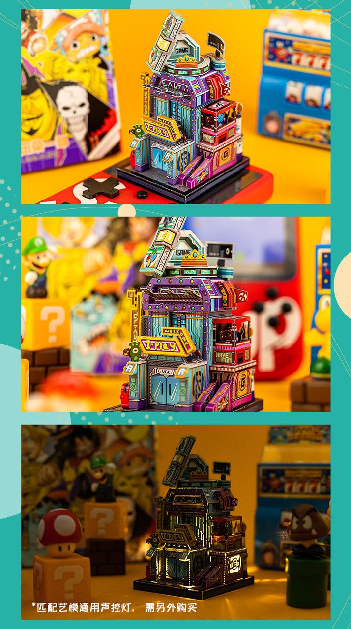 "Game City Arcade" Metal Model Kit | MU Model - Tri-M Specialty Products