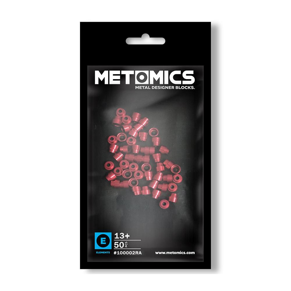 1x1 Round Ruby Red *Quantity 50* Metal Building Blocks | Metomics - Tri ...