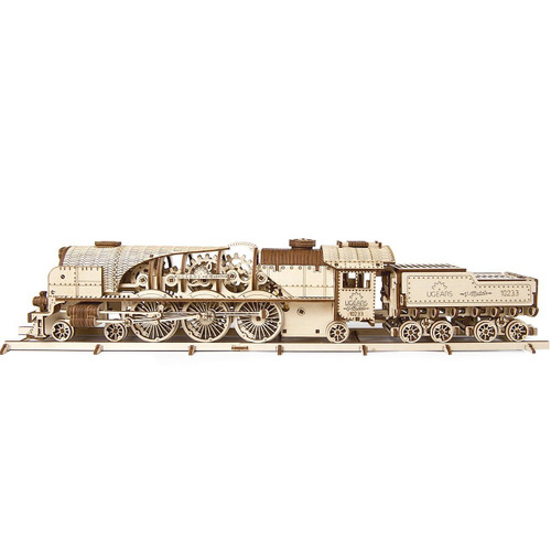 V-Express Steam Train With Tender Mechanical Wooden Model | UGears ...