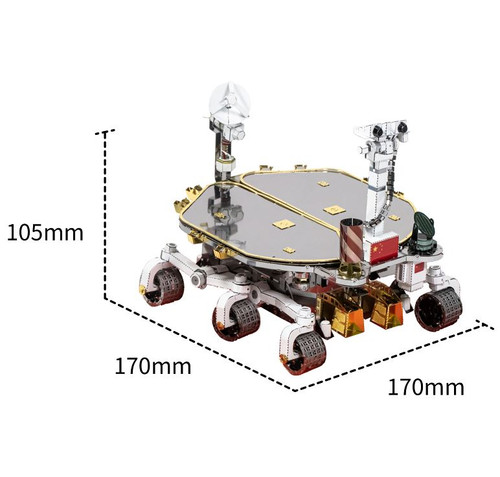 "Zhurong Mars Rover" Metal Model Kit | MU Model - Tri-M Specialty Products
