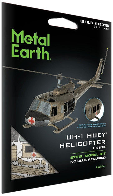 "UH-1 Huey Helicopter" Metal Model Kit | Metal Earth - Tri-M Specialty ...