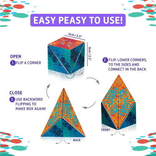 "Twist" Magnetic Transforming Origami Cube | Cubendi - Tri-M Specialty ...