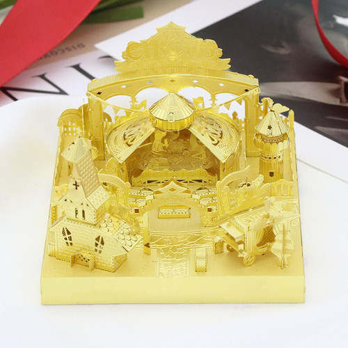 Amusement Park Circus Module Gold Metal Model Kit [Includes LEDs ...