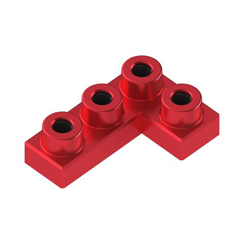 3x2 Corner Ruby Red *Quantity 50* Metal Designer Building Blocks ...