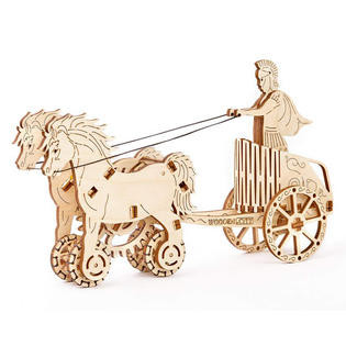 "Roman Chariot" Mechanical Wooden Model Kit | Wooden City - Tri-M ...