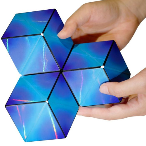 "Vapor" *Holographic* Geometric Shape Shifting Magnetic Cube | Shashibo ...