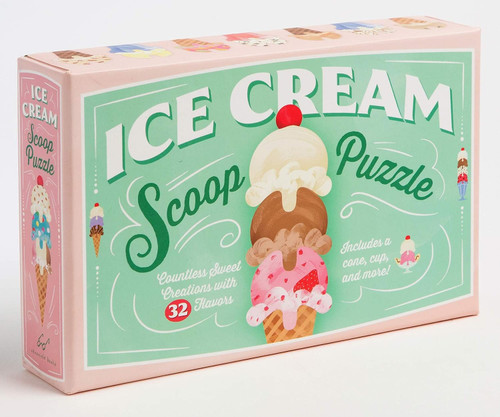 "Ice Cream Scoop Puzzle" Countless Sweet Creations with 32 Flavors ...