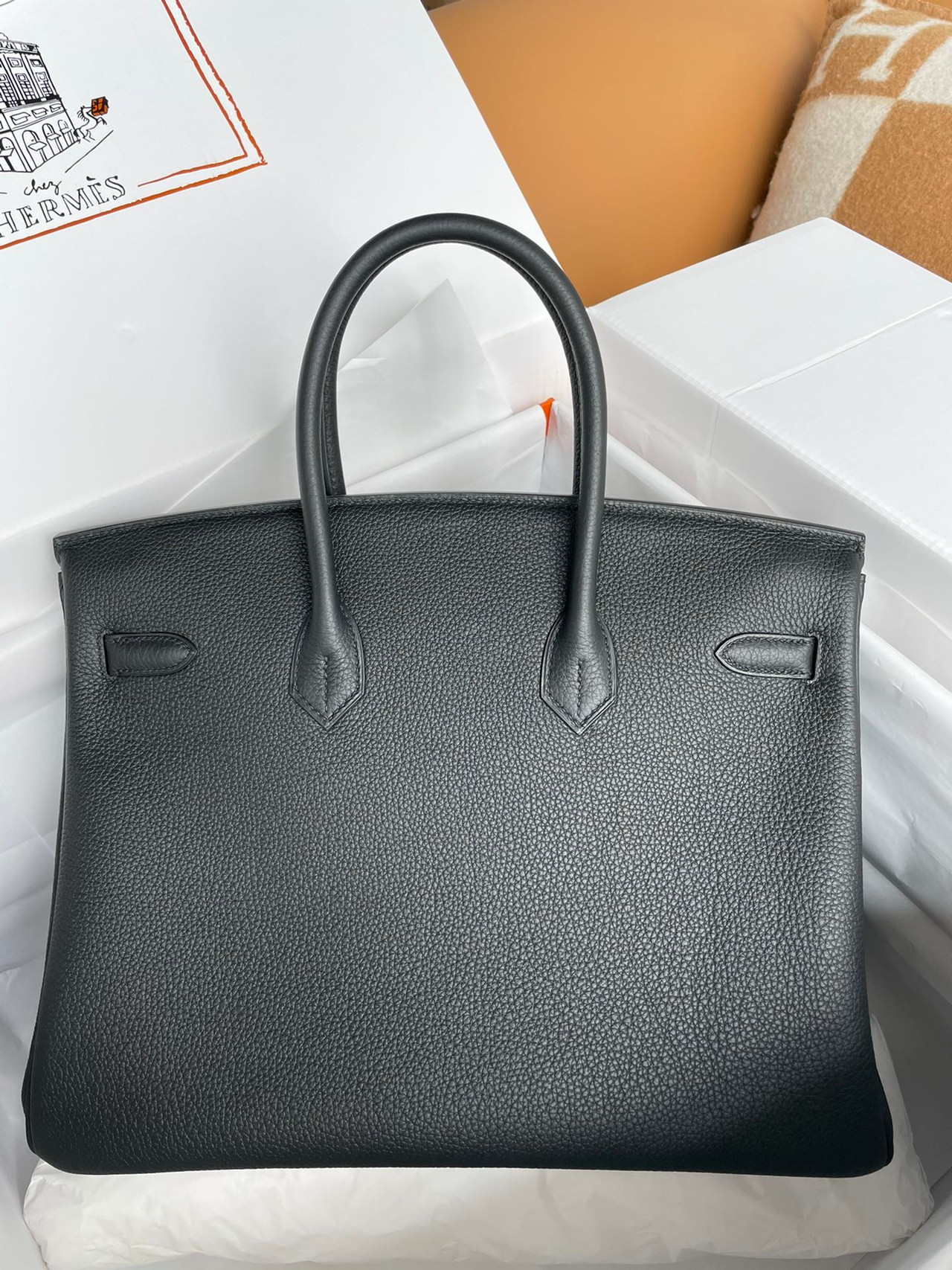 Hermès Birkin 35 Black Togo Gold Hardware - BVPRIVE