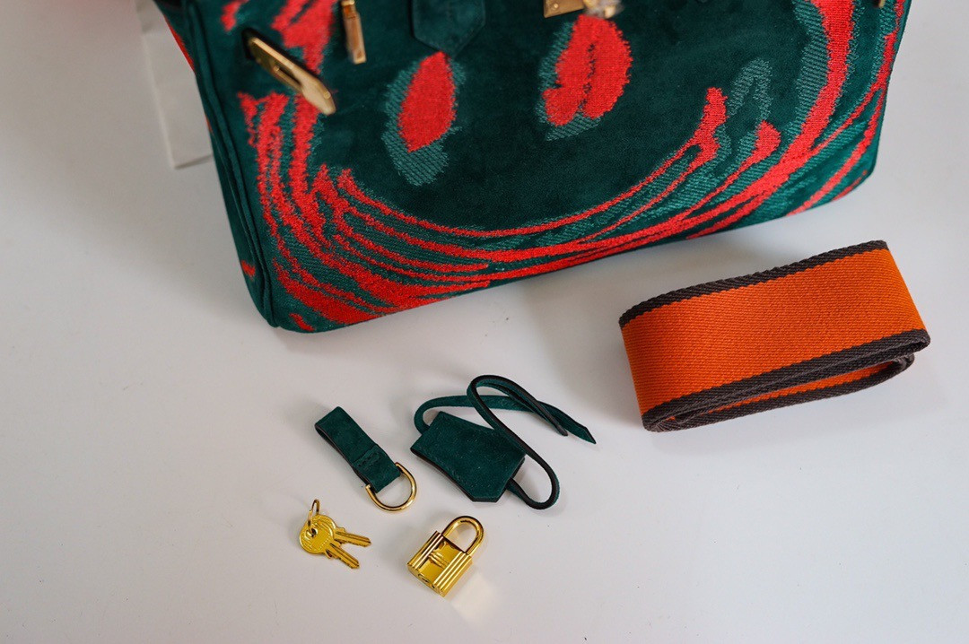 Hermès Birkin 35 Smiley Tote Bag Green - BVPRIVE