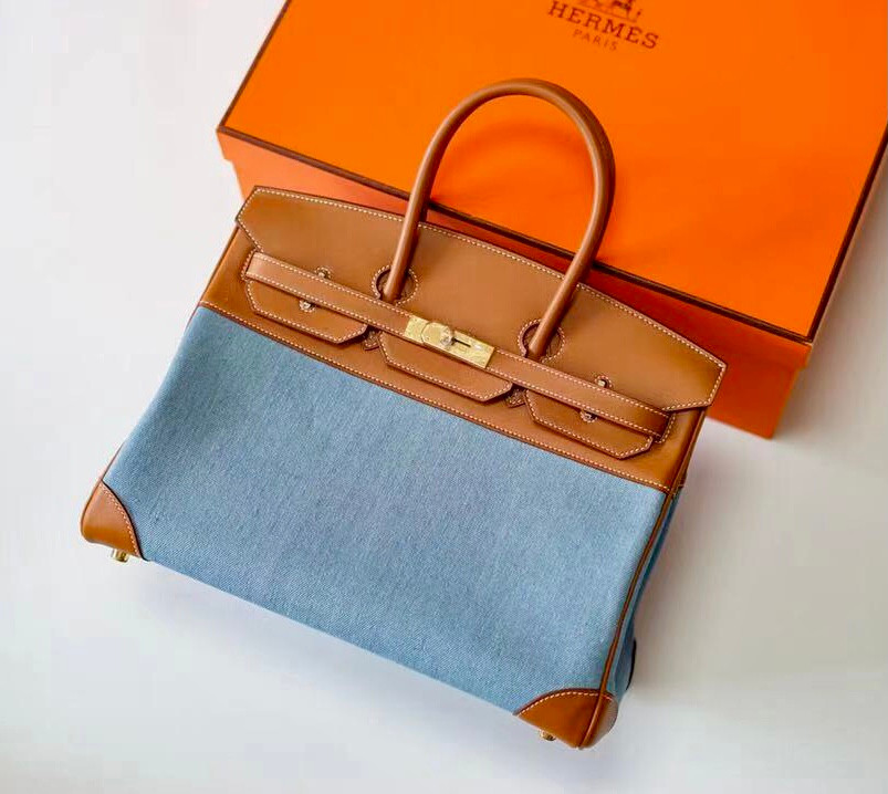 Hermès Birkin 35 Smiley Tote Bag Green - BVPRIVE