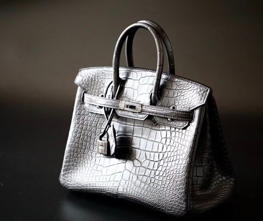 HERMES Cypress Birkin 25 Matt alligator crocodile skin - BVPRIVE