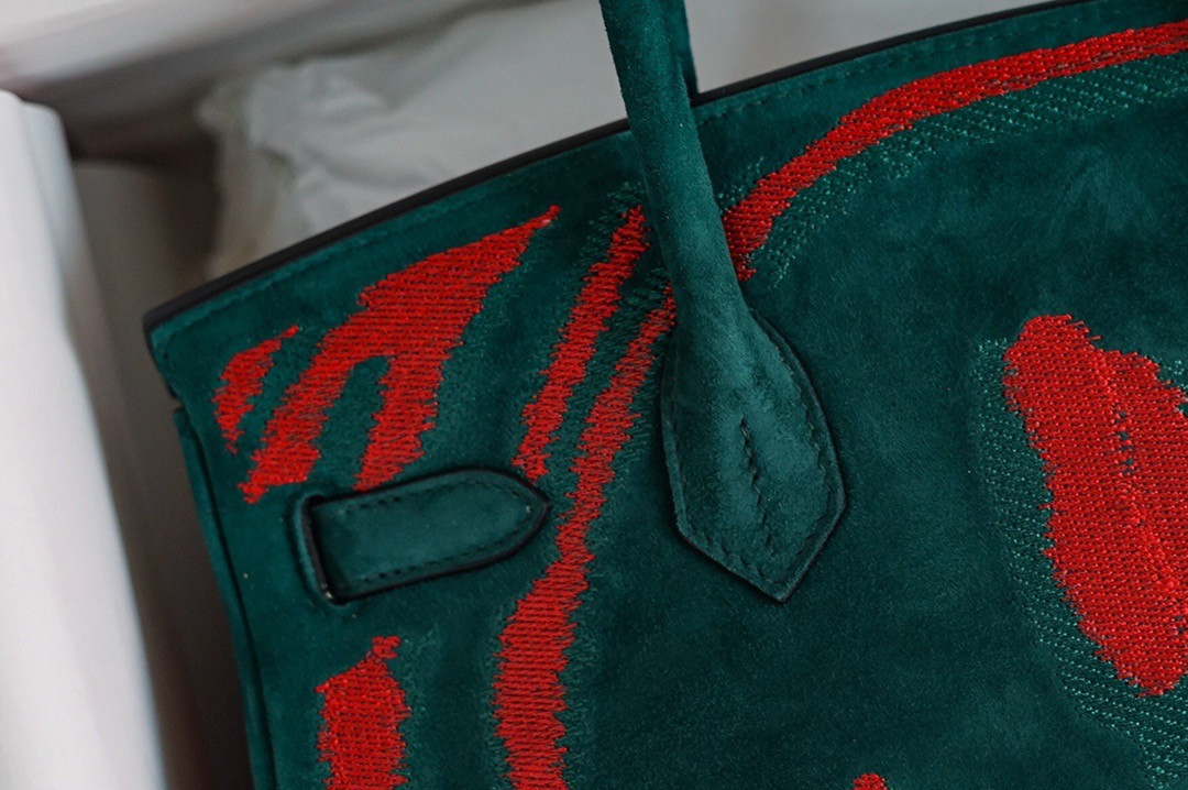Hermès Birkin 35 Smiley Tote Bag Green - BVPRIVE