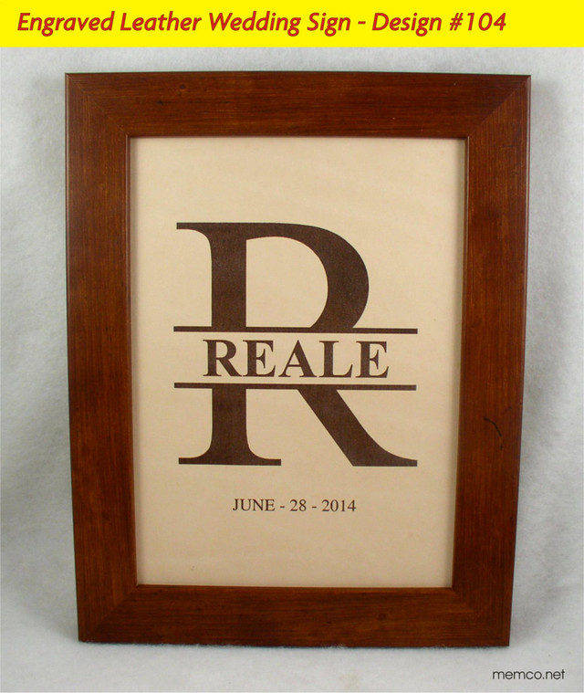 Leather Family Name Sign - Wedding or Anniversary Gift - Killorglin ...