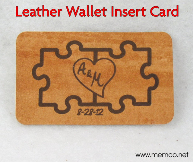 Love Note Leather Wallet Note Card - Anniversary Gift for Men or Women ...