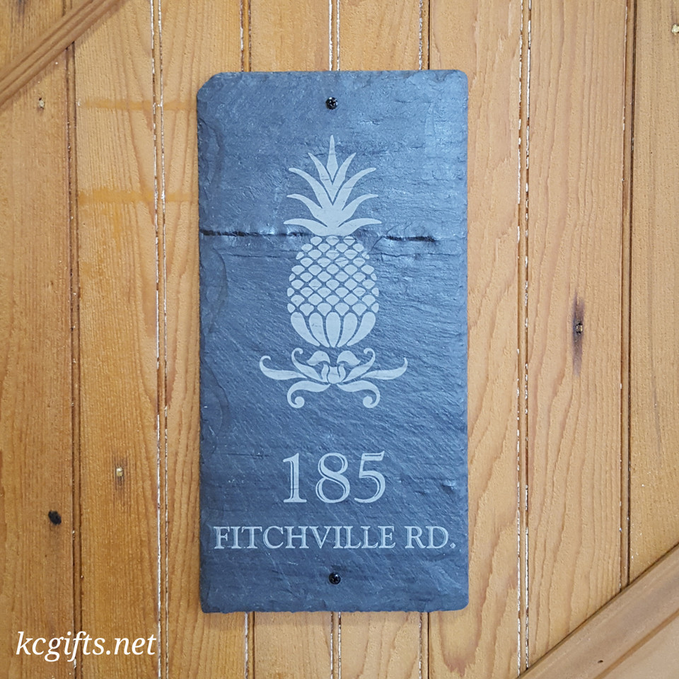 Personalized Slate Sign, House Sign, GPS Sign, Housewarming Gift