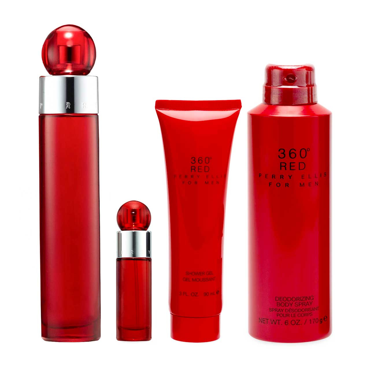 360 Red ESTUCHE 4pzs hombre - Magna Perfumes