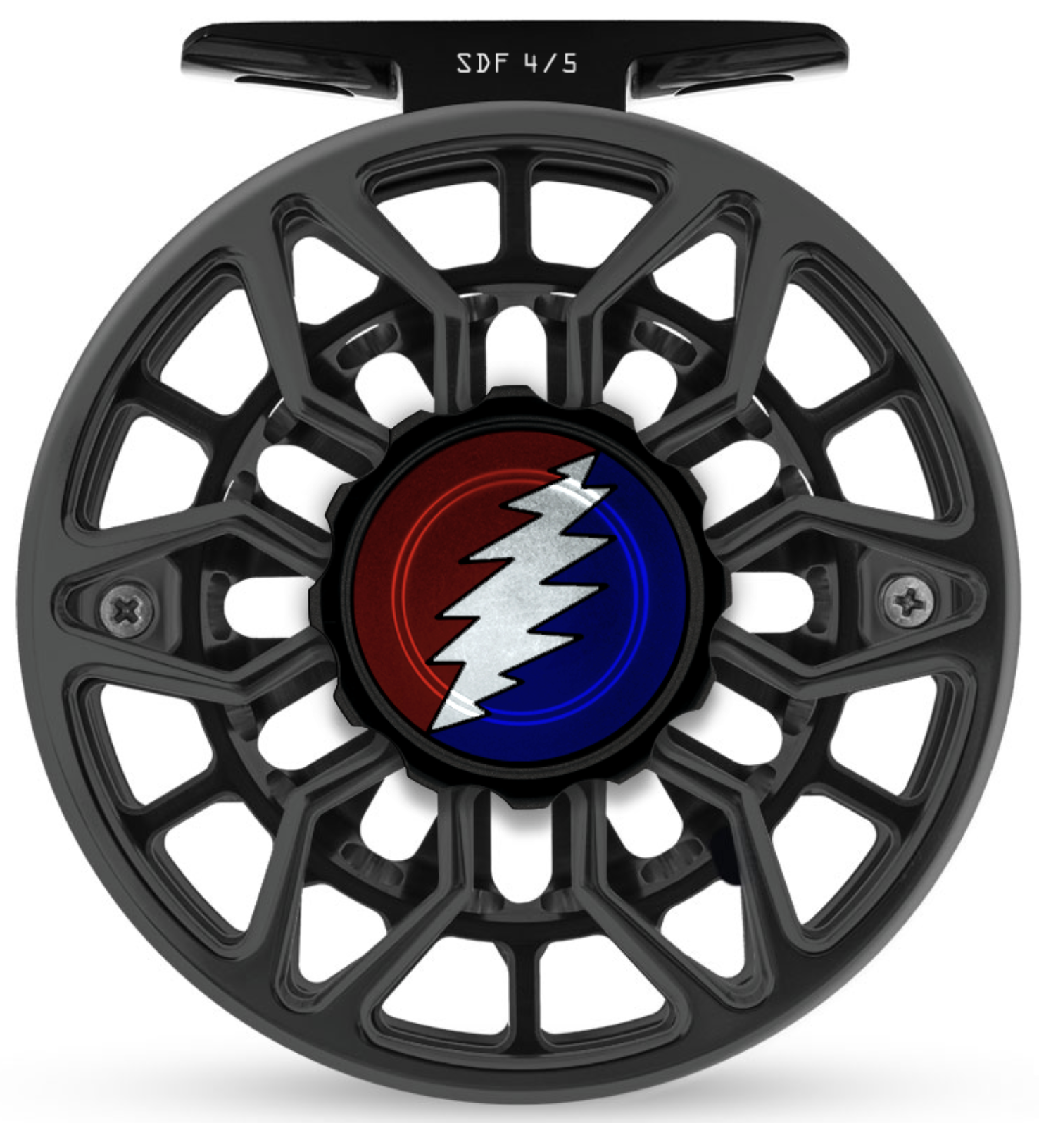 SDF Reel 4/5 Ported Satin Slate Gray Grateful Dead Bolt / Rosewood