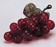 4" Wine Colored Artificial Grapes - Pack of 144 Plastic Grape Clusters ...