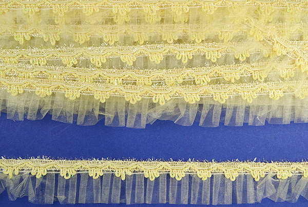 1.5" x 20 Yards Black Organza Trim - 5 Packs Wholesale Organza Trim ...