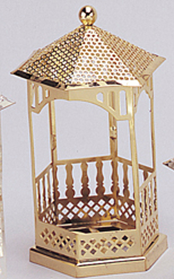 4" Gold Metal Wedding Gazebo - Pack of 12 Pieces - CB Flowers & Crafts