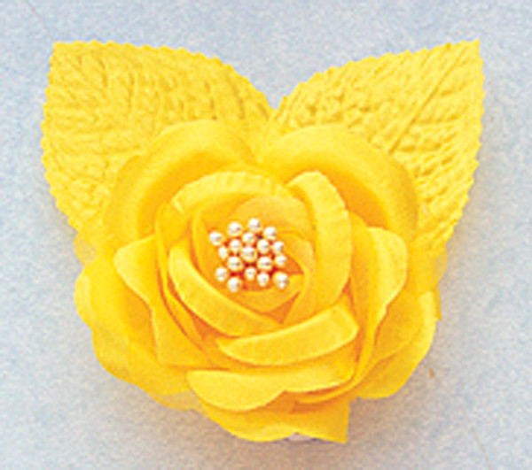 2.5" Dark Yellow Silk Single Rose Flowers - Pack of 12 - CB Flowers ...