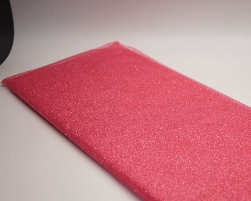 54"x10 yards (30FT) Hot Pink Glitter Tulle Bolt - CB Flowers & Crafts