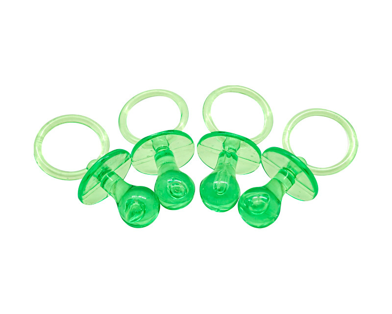 2.5" Mint Transparent Plastic Baby Shower Pacifier - Pack of 36 - CB ...