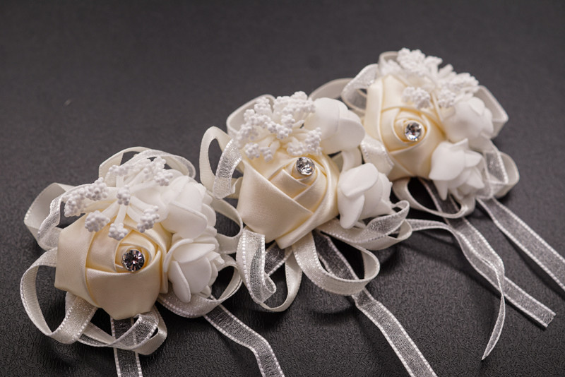 2 3/4" Ivory Satin Rose Flower Pin Boutonniere - Pack of 12 Pin ...