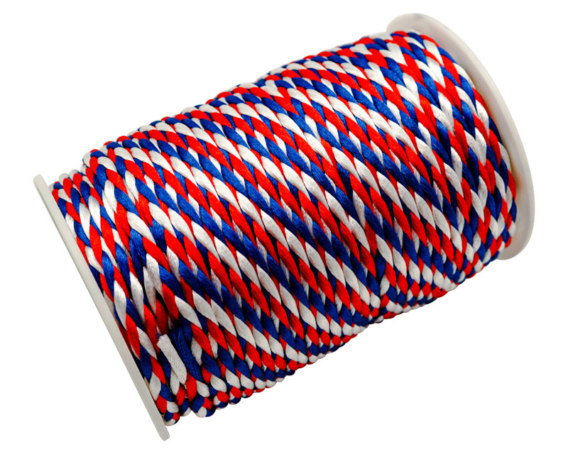 2mm wide x 50 Yards White Blue Red Tri Colored Rattail Cord Trims - CB ...