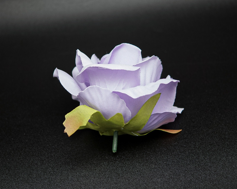 4" Lavender Single Silk Rose - Pack of 12 Roses - CB Flowers & Crafts