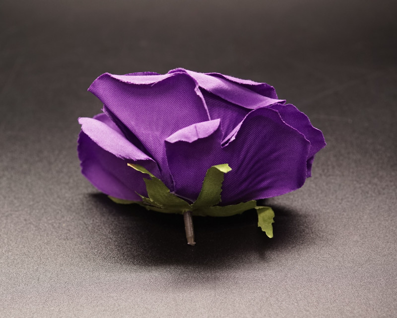 4" Purple Single Silk Rose - Pack of 12 Roses - CB Flowers & Crafts