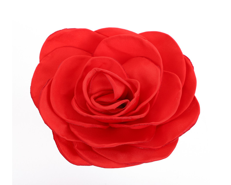 5" Large Red Satin Rose Flower - Pack of 12 - CB Flowers & Crafts