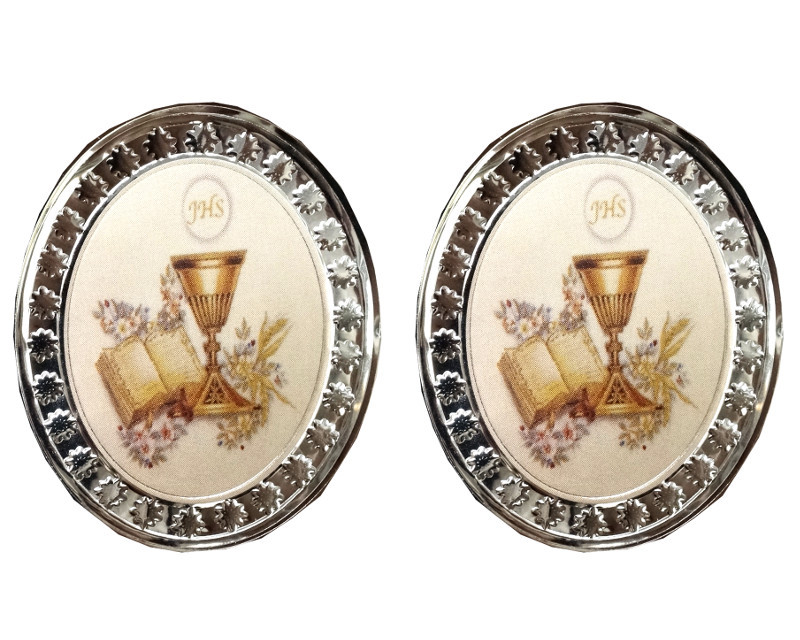 Oval First Communion JHS Sticker - Pack of 140 Stickers - CB Flowers ...