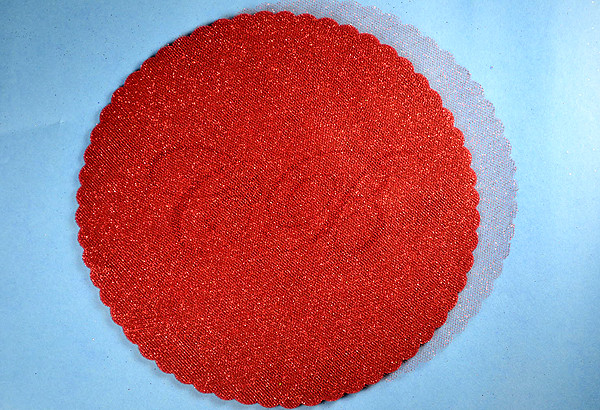 9" Diameter Ivory Fabric Wedding Glitter Tulle Circles - Pack of 240 ...
