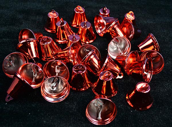 1 1/4" Silver Metal Wedding Bells - Pack of 100 - CB Flowers & Crafts