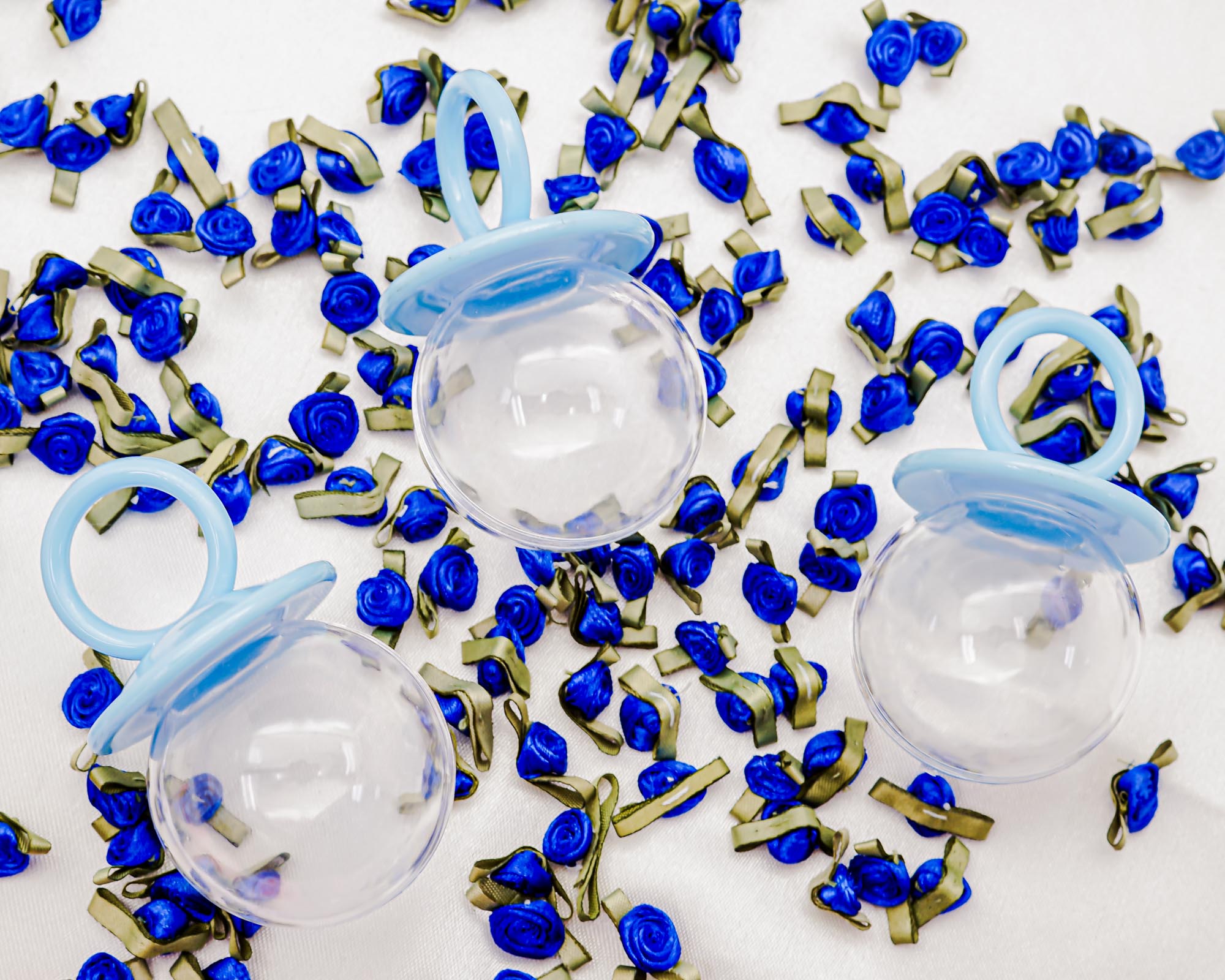 3" Blue Fillable Baby Shower Pacifier Candy Favor Box - Pack of 12 - CB ...