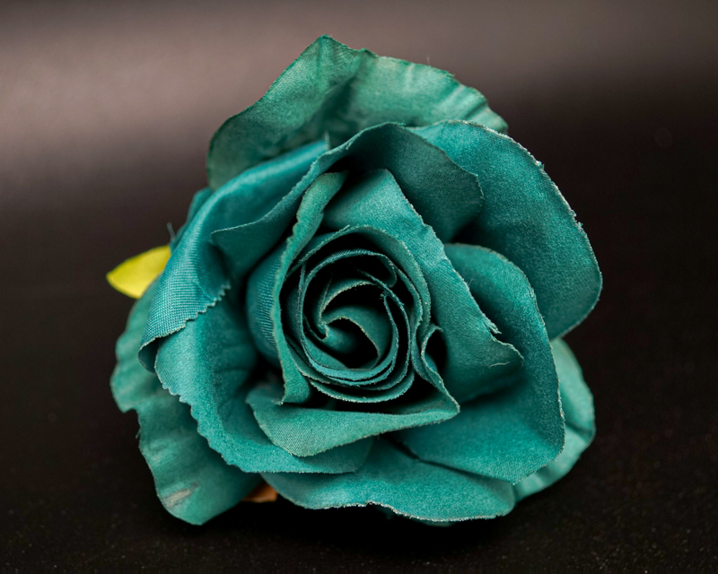 4" Hunter Green Single Silk Rose - Pack of 12 Roses - CB Flowers & Crafts