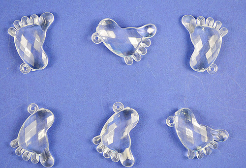 Clear Transparent Acrylic Baby Foot Beads - Bag of 0.55 pound - CB ...