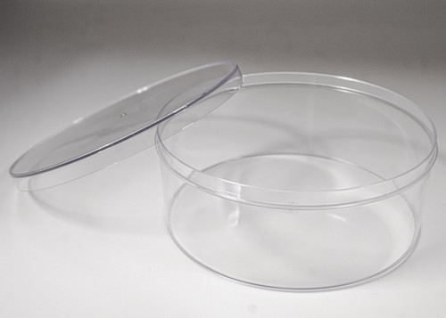 6.5" Wide Clear Sharp Edge Favor Box - Pack of 6 Plastic Storage Boxes ...