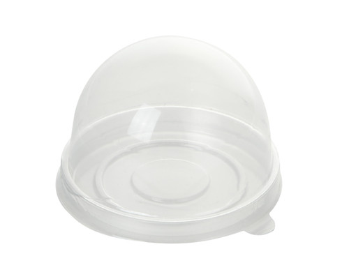 2 3/4"x1 7/8" Plastic Mini Clear Top Clear Bottom Cake Dome - Pack of ...