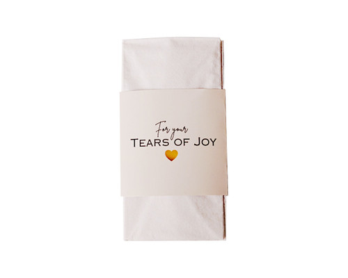 5 1/8"x 2 1/4" Tears of Joy Heart Tissue Sleeves Banderoles - Pack of ...