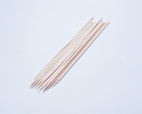 4mm x 8" Long Wooden Bamboo Skewer Dowel Stick - Pack of 45 - CB ...