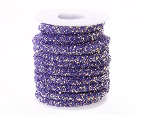 6mm x 5 Yard Lavender Glitter Tube Craft Rope - 1 Roll - CB Flowers ...