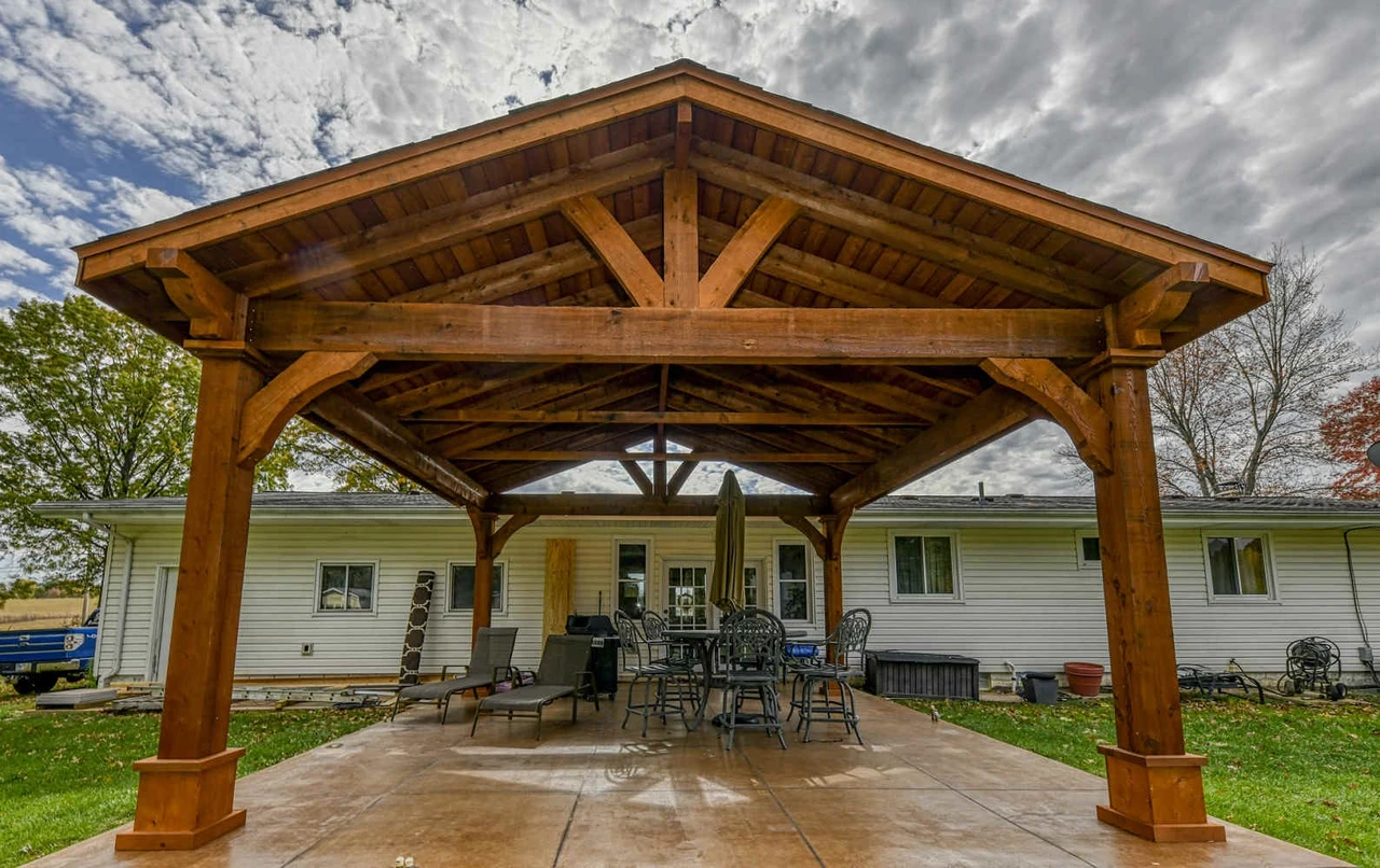 20x20 Grand Cedar Pavilion - PergolaKitsUSA.com