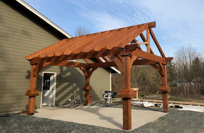 14x18 Grand Cedar Pavilion - PergolaKitsUSA.com