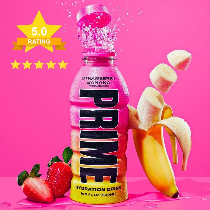 New Strawberry Banana Prime Hydration Drink Review - Best Price Nutrition New Strawberry Banana Prime Hydration Drink Review - Best Price Nutrition