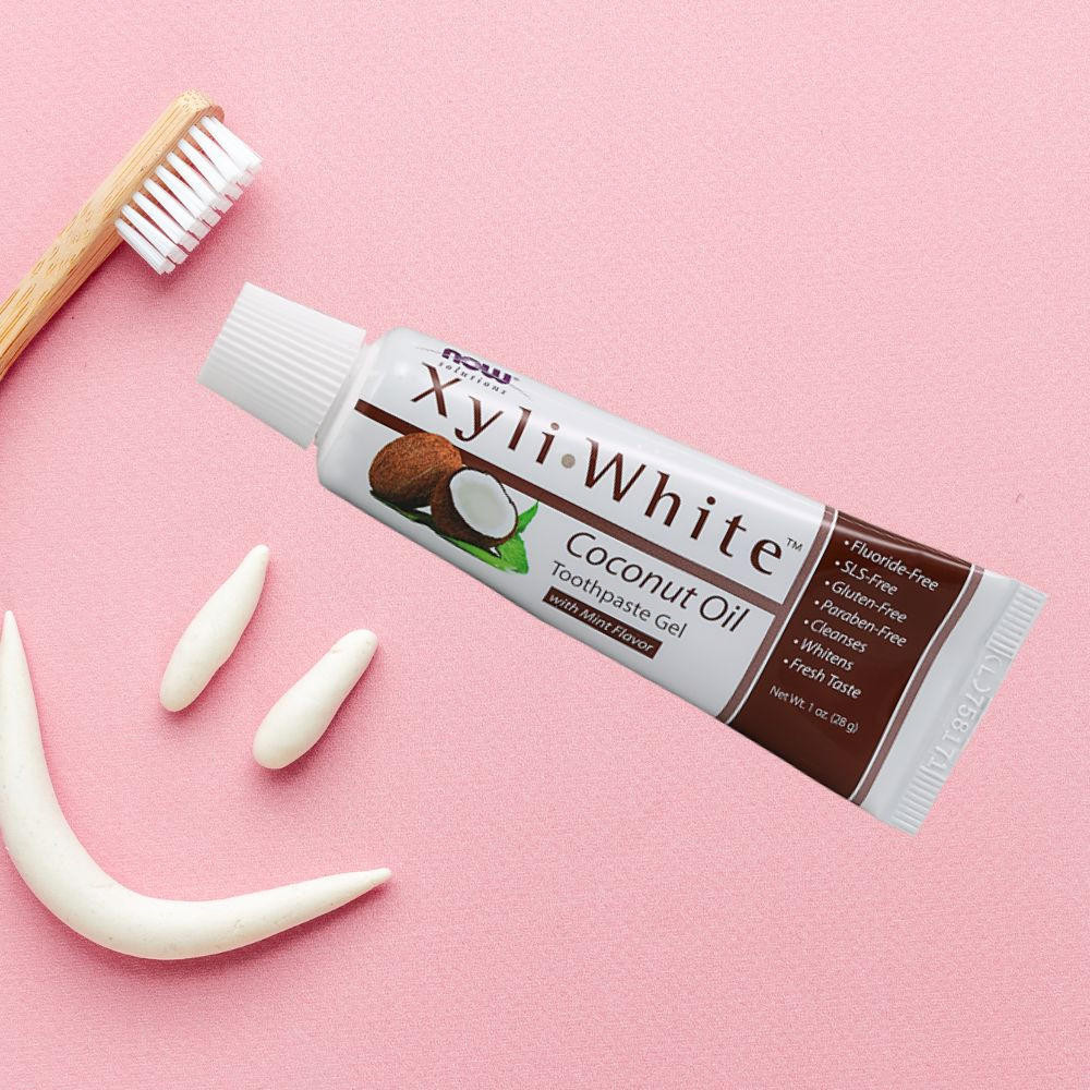 Now Foods Xyliwhite Coconut Oil Mint Toothpaste 1 Oz - Best Price Nutrition