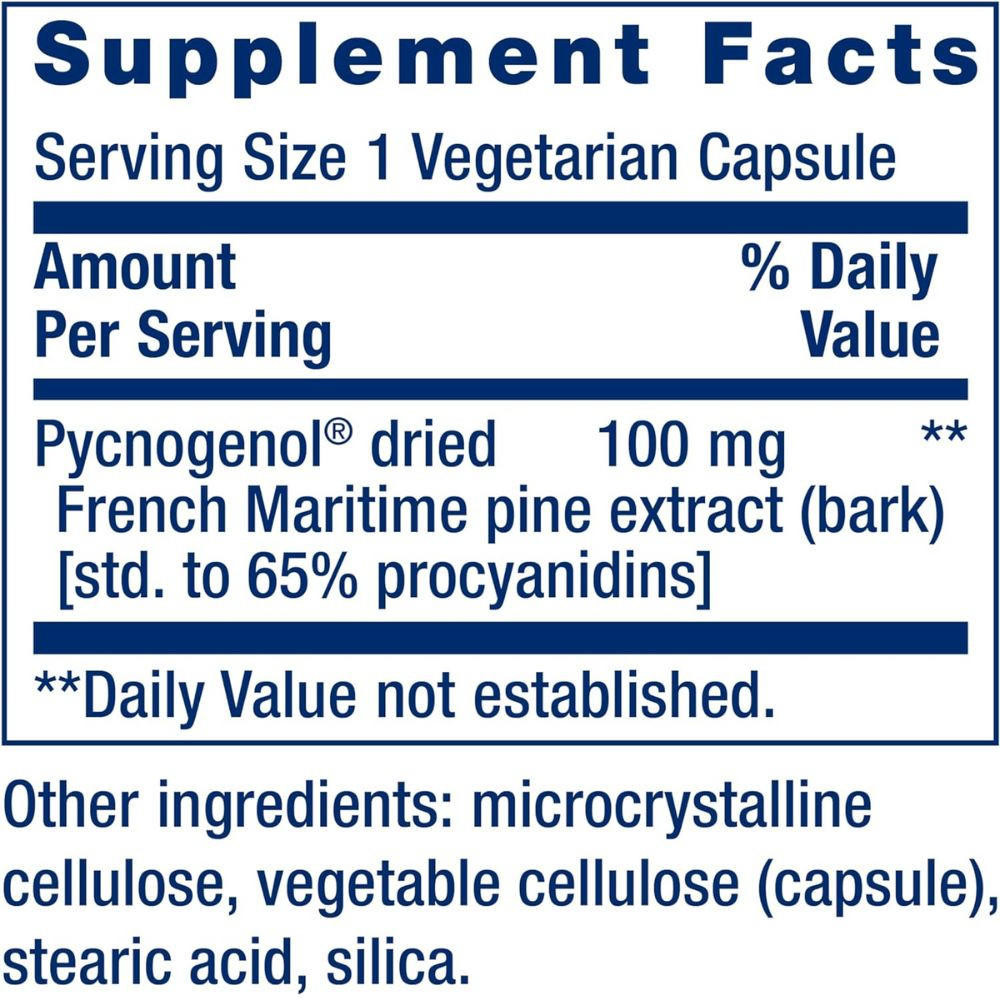 Life Extension Pycnogenol 100mg 60 Vege Caps - Best Price Nutrition